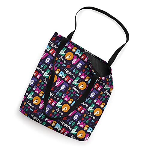 ASL Teacher Inspire Deaf Pride Sign Language Interpreter Tote Bag