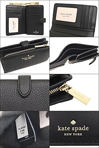 Kate Spade New York Leila Medium Compact Bifold Wallet Leather Black