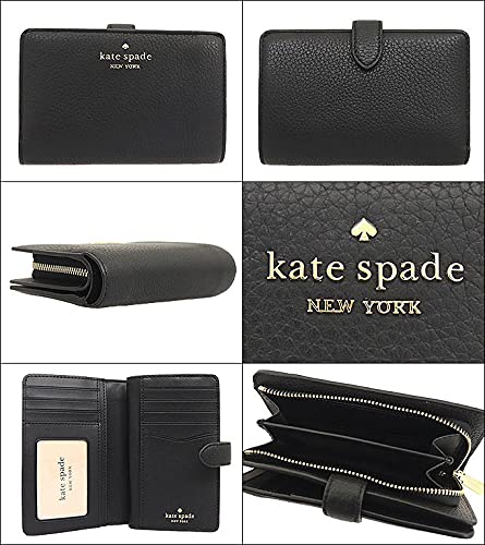 Kate Spade New York Leila Medium Compact Bifold Wallet Leather Black