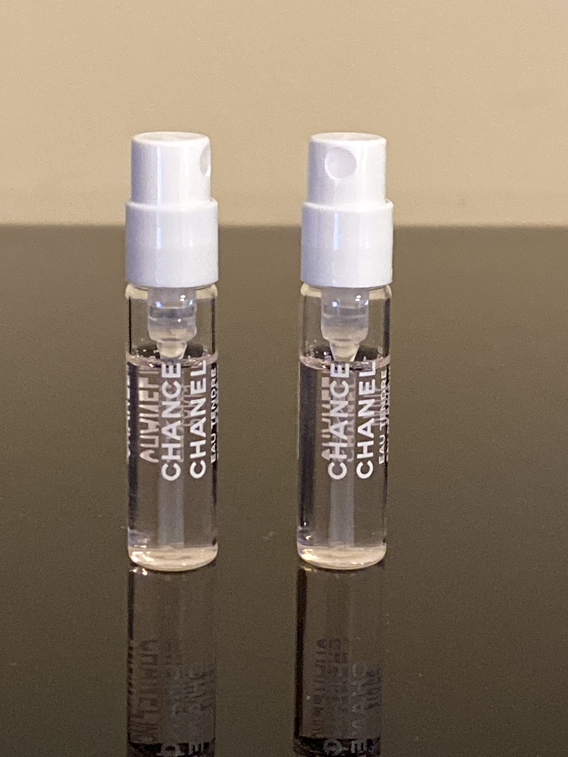 Set of 2 - Chance Eau Tendre for Women, Eau De Parfum Spray 0.05oz/1.5ml Vial Sampler