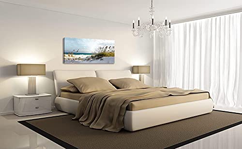 Beach Decor Ocean Decor Beach Wall Art Pictures for Bedroom Living Room Office Beach Wall Decor Ocean Decorations Framed Wall Art Bathroom Paintings Canvas Wall Art Sunshine Sea Waves Artwork 20"X40"