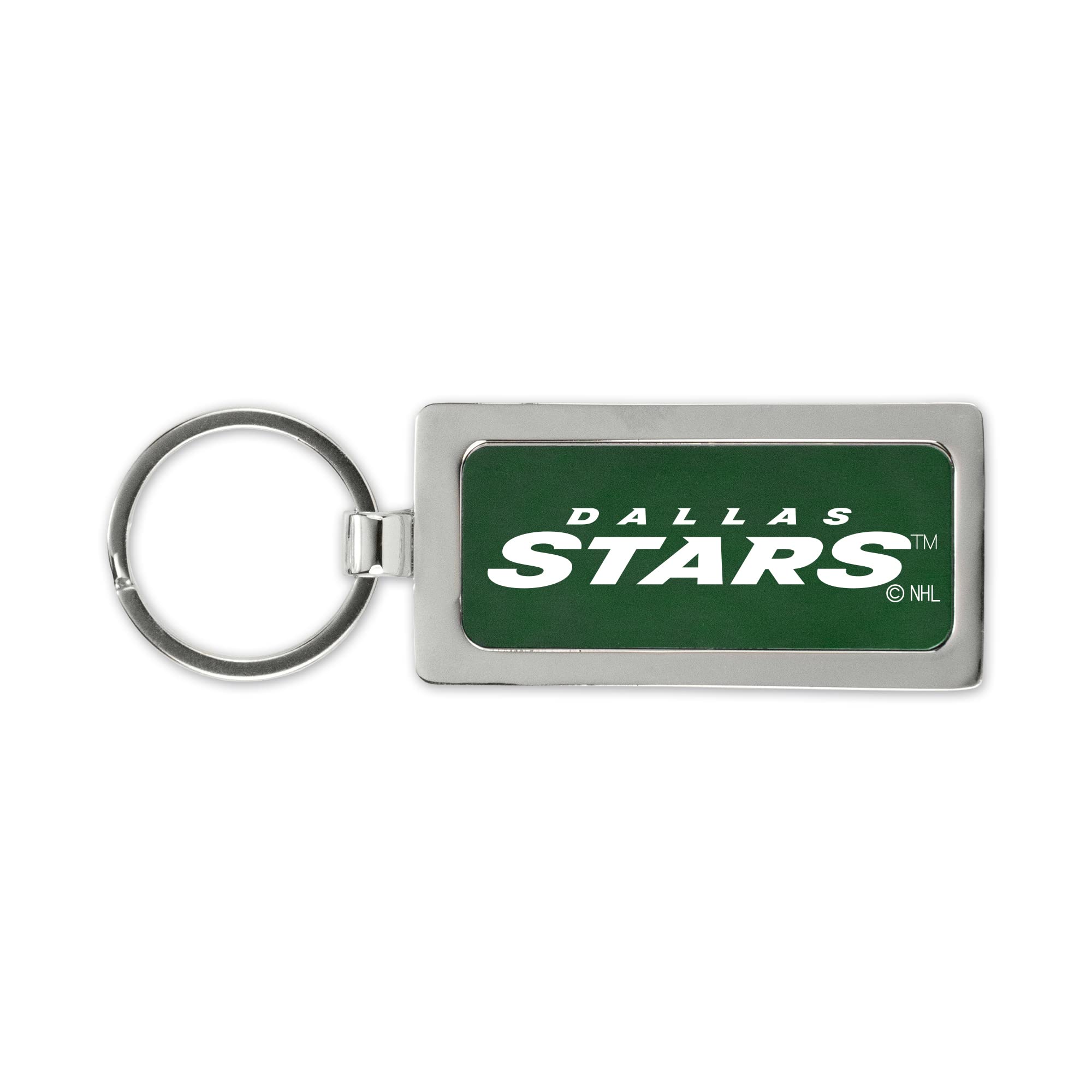 Rico Industries NHL Dallas Stars Two Sided Metal Keychain - Great Every Day Auto Accessory