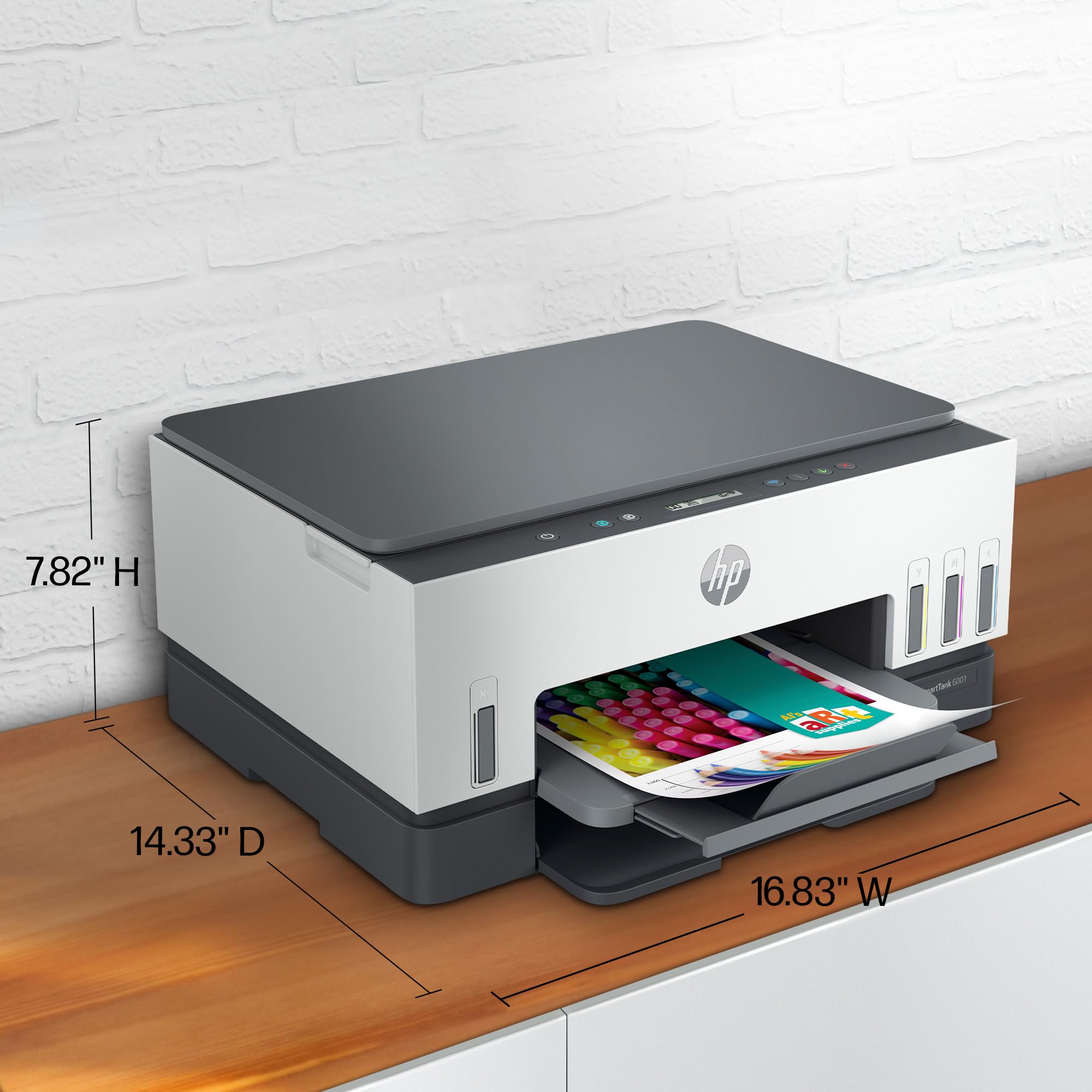 HP Smart -Tank 6001 Wireless All-in-One Cartridge-free Ink Printer, up to 2 years of ink included, mobile print, scan, copy (2H0B9A)