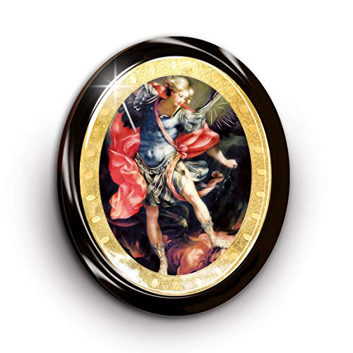 Saint Michael The Archangel I (9"x11") Gold Foil - Religious Wall Art Print Framed Poster Home Decorate Arte DiseΓ±o Piezas Maestras