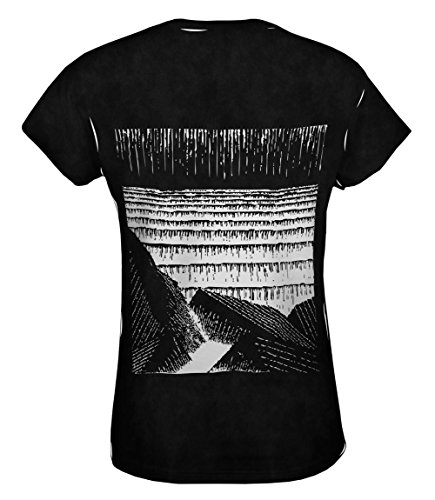 Yizzam- M.C.Escher - Blocks of Basalt Along The S.-Tshirt- Womens Shirt 2013-Medium Multicolored