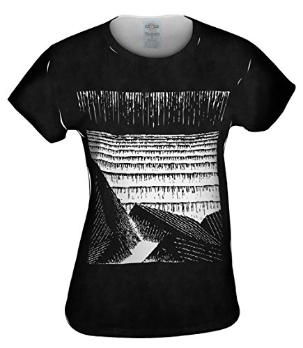 Yizzam- M.C.Escher - Blocks of Basalt Along The S.-Tshirt- Womens Shirt 2013-Medium Multicolored