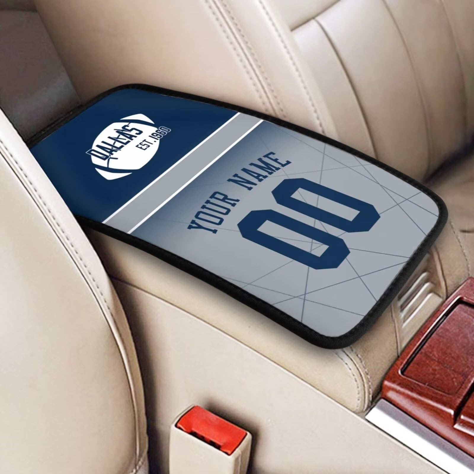 Custom Car Armrest Cover,Car Console Cover Car Accessories,Car Interior Accessories Fit for Most Car