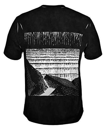Yizzam- M.C.Escher - Blocks of Basalt Along The Sea (1919) -Tshirt- Mens Shirt-4X Multicolored