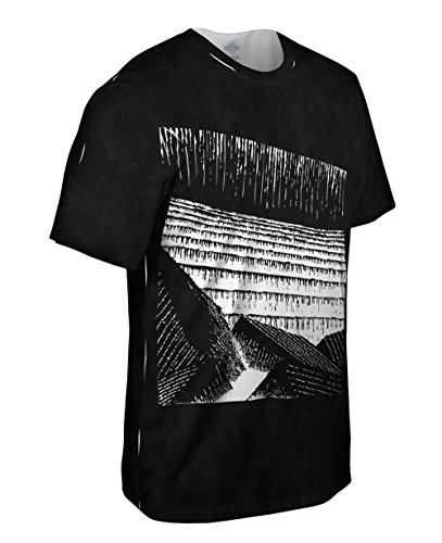 Yizzam- M.C.Escher - Blocks of Basalt Along The Sea (1919) -Tshirt- Mens Shirt-4X Multicolored