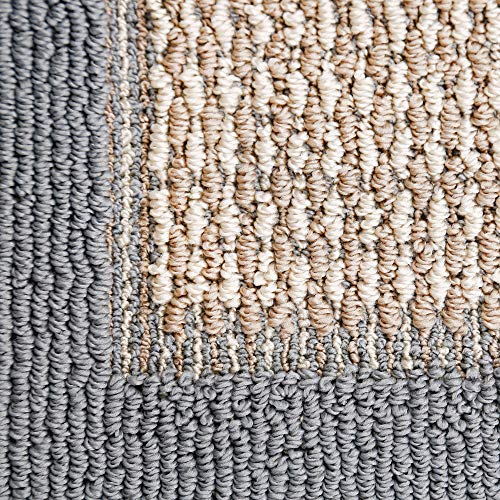 Elle Décor Metropolitan Border Accent Rug, 26"x45", Gray