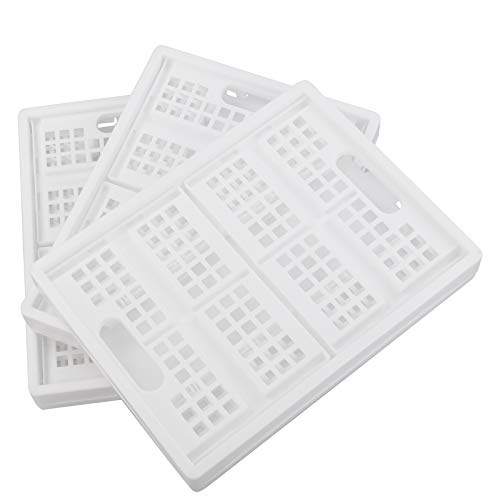Yarebest 3-Pack 15 Liter Collapsible Crates, Folding Basket Bins for Storage