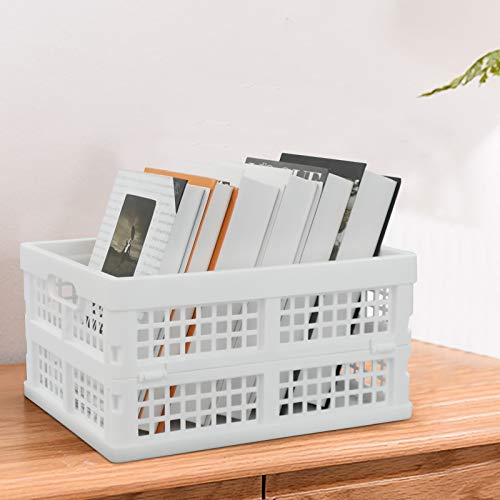 Yarebest 3-Pack 15 Liter Collapsible Crates, Folding Basket Bins for Storage