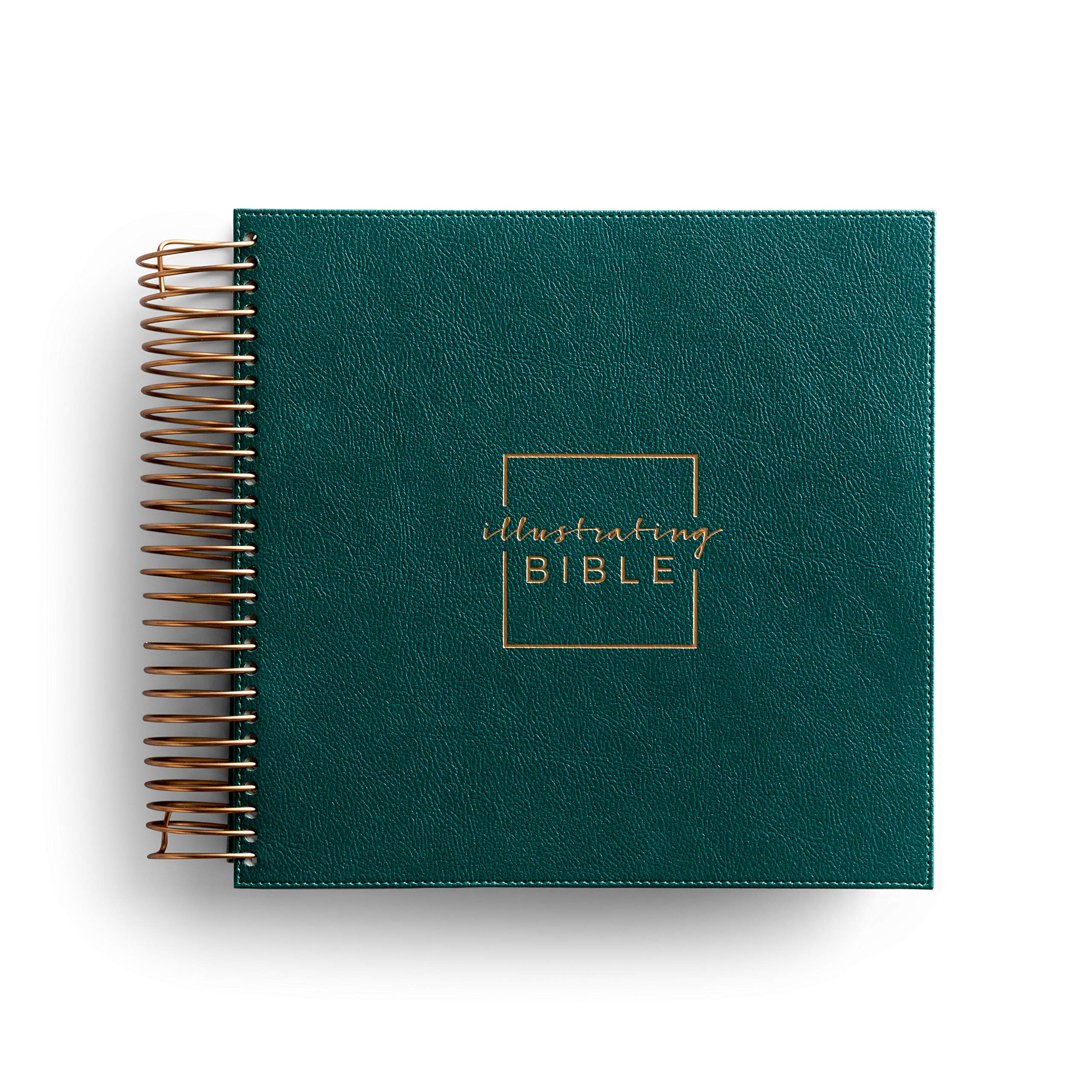 Illustrating Bible CSB Green (Spiral Bound Journaling Bible)