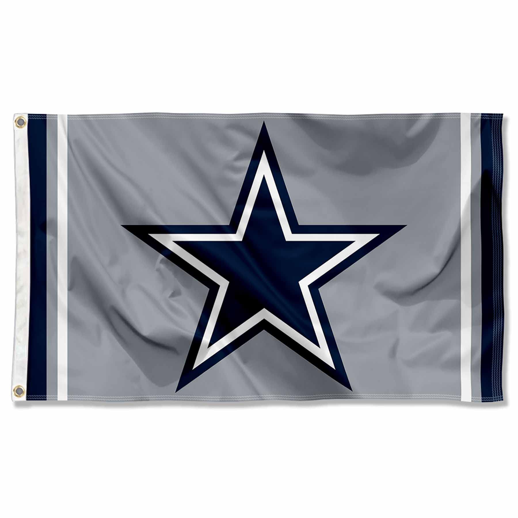 WinCraft Cowboys Metallic Silver Flag