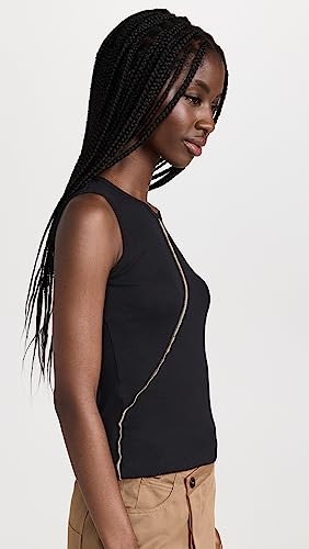 Helmut Lang Women's Muscle Base Tank, Basalt Black, XS