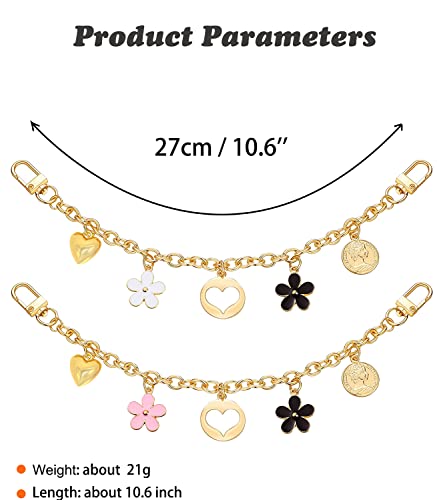HOSBY Bag Charm Handbag Chains Decoration for Women, Sparkling Pendant Accessories for Purse Designer Shoulder Bag (B)