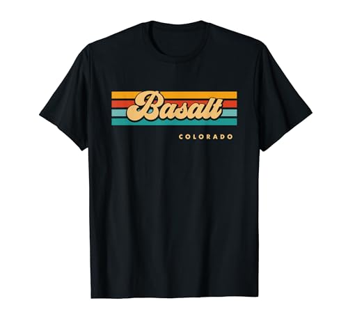 Vintage Sunset Stripes Basalt, Colorado T-Shirt