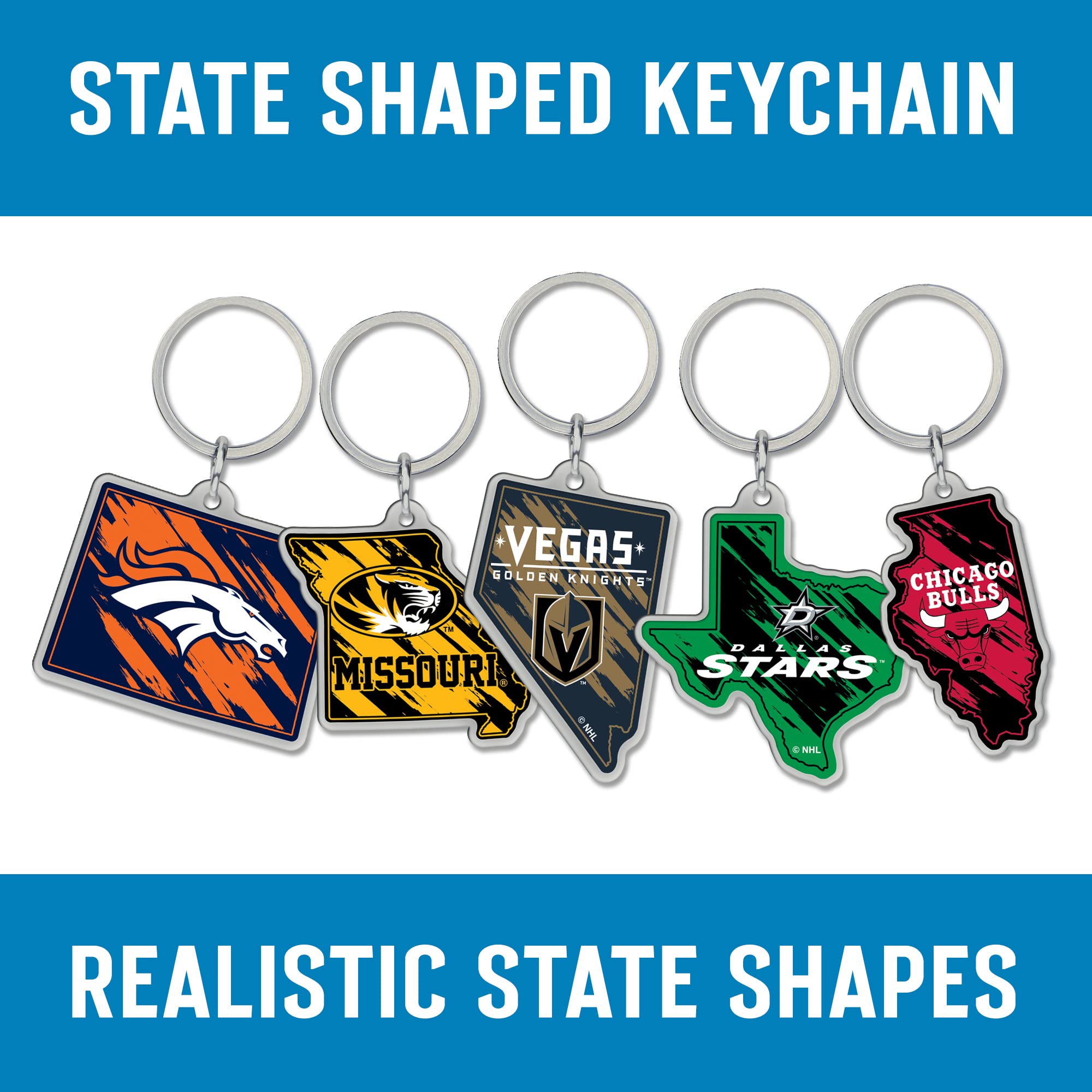 Rico Industries NBA Dallas Mavericks State Shape Keychain