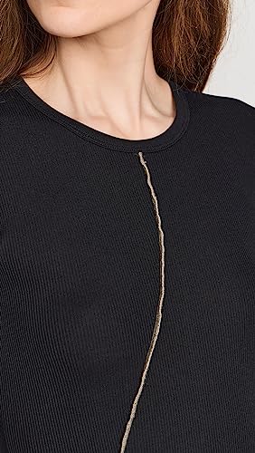 Helmut Lang Women's Twisted Dress, Basalt Black, XS