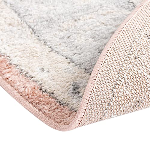 Rugs.com Aurelia Collection Rug β 4' x 6' Oval Rose Medium-Pile Rug Perfect for Living Rooms, Large Dining Rooms, Open Floorplans