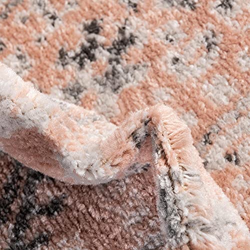 Rugs.com Aurelia Collection Rug β 4' x 6' Oval Rose Medium-Pile Rug Perfect for Living Rooms, Large Dining Rooms, Open Floorplans