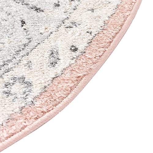 Rugs.com Aurelia Collection Rug β 4' x 6' Oval Rose Medium-Pile Rug Perfect for Living Rooms, Large Dining Rooms, Open Floorplans