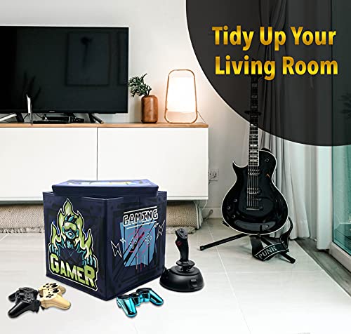 NINOSTAR Gamers Loot Drop Storage Glowing Box 14'' x 14'' x 14'' Perfect for Gaming, Parties, Birthdays…