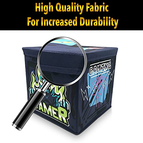 NINOSTAR Gamers Loot Drop Storage Glowing Box 14'' x 14'' x 14'' Perfect for Gaming, Parties, Birthdays…
