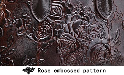 Crossbody Bag for Women Genuine Leather Top Handle Tote Purses Vintage Satchels Handbag (8899)