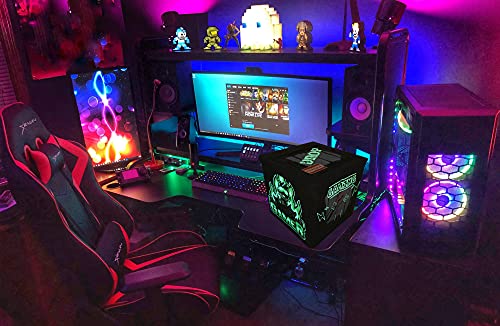 NINOSTAR Gamers Loot Drop Storage Glowing Box 14'' x 14'' x 14'' Perfect for Gaming, Parties, Birthdays…