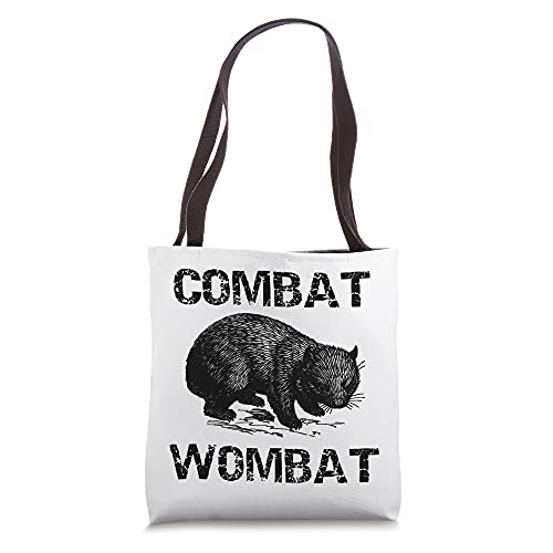 Funny Marsupial Combat Wombat Tote Bag