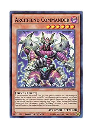 YU-GI-OH! English Version CT11-EN006 Archfiend Commander Demon's Future Star (Super Rare) Limited Edition