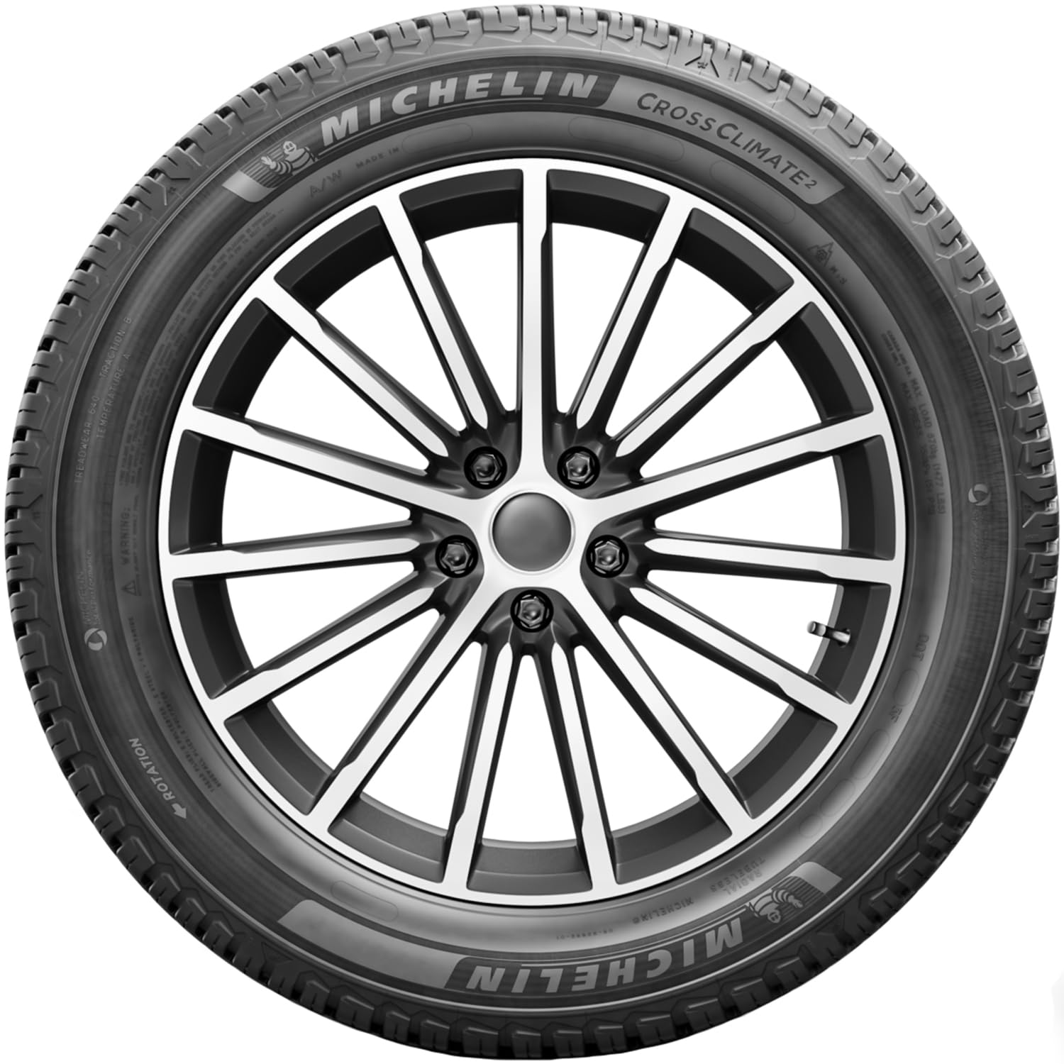 MICHELIN CrossClimate2 All-Season Car Tire for SUVs and Crossovers - 225/65R17 102H