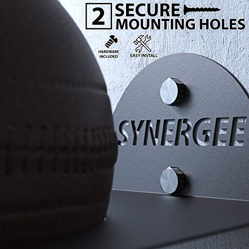 Synergee Wall Ball Rack. Wall Mounted Storage Rack for Medicine Balls, Wall Balls and Slam Balls. Wall Mounted Storage for Home and Commercial Gyms.