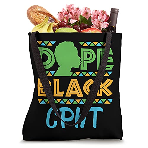 Dope Black CPhT Pharmacy Tech Technician African American Tote Bag