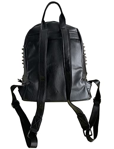 Women Skull Backpack Rivet Studded Fashion Daypack Gothic Purse Tassel Zipper (Slivet Round Rivet)