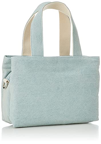KANGOL(カンゴール) Thick Cotton Canvas 2-Way Shoulder Bag, 3 Rooms, M, Blue (Denim)