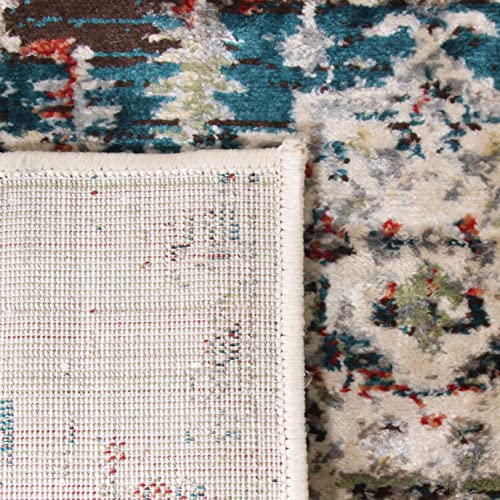 SUPERIOR Marquis 2' 7" x 8' Indoor Area Rug, Teal