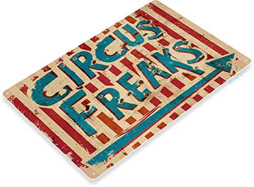 Tinworld Circus Freaks Carnival Sign D052