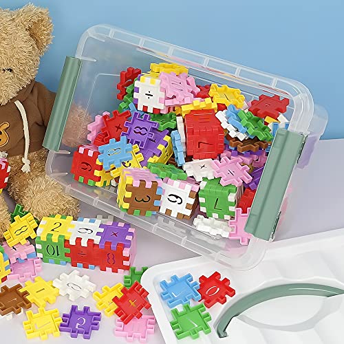 Kiddream 6-pack Clear Plastic Bins, Latch Storage Box with Lids