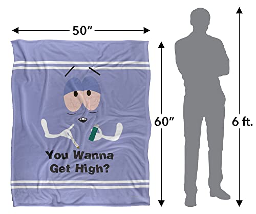 South Park Towelie Wanna Get High Officially Licensed Silky Touch Super Soft Throw Blanket 50" x 60"