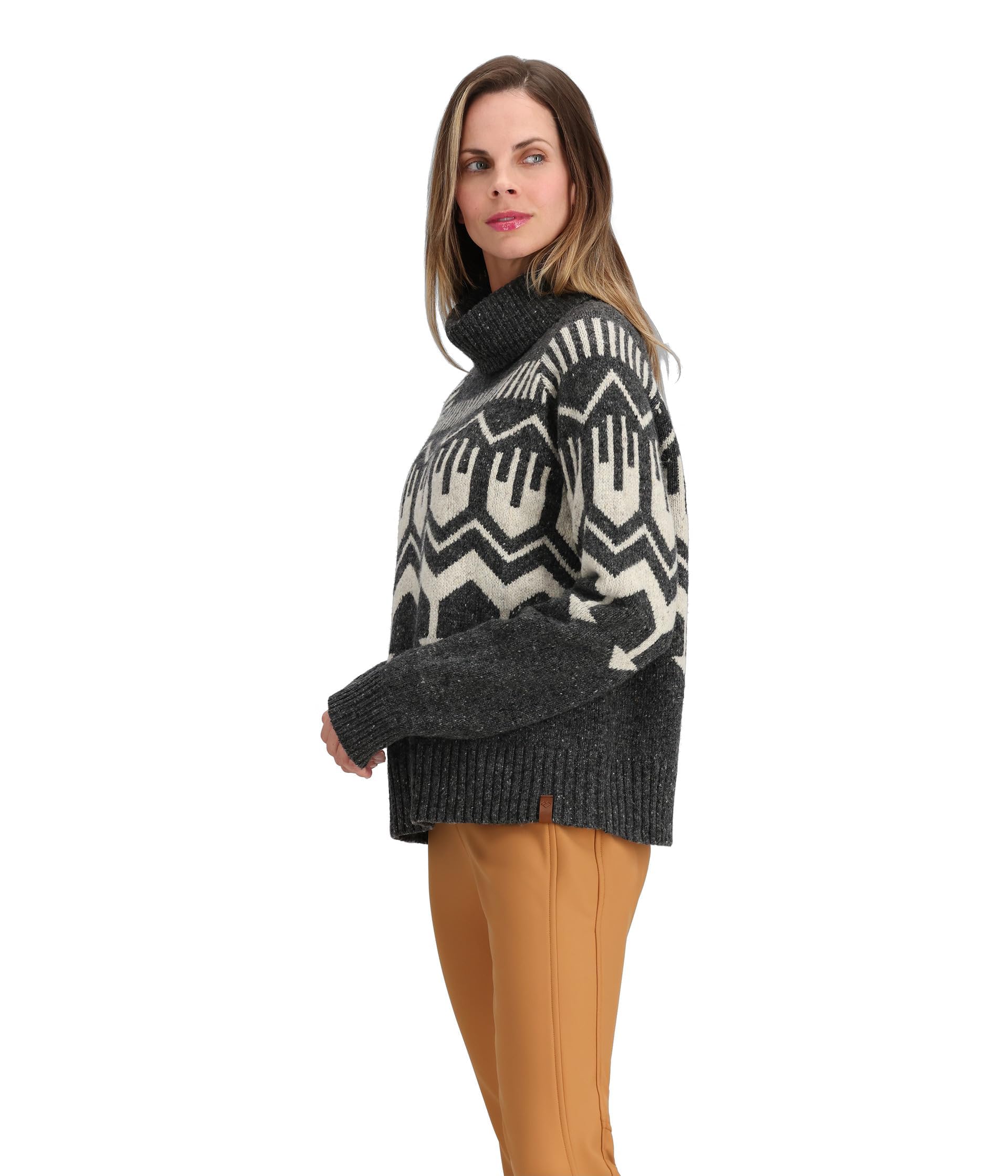 Obermeyer Willow Turtleneck Sweater Basalt LG