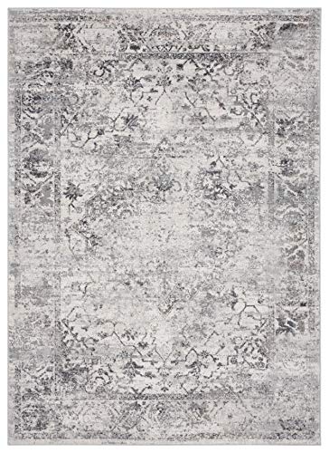 United Weavers of America, Austin Clark Blue Accent Rug Classic Indoor Rug with Jute Backing. Transitional Rugs, Grey, 1'11" x 3' (4540 20472 24)