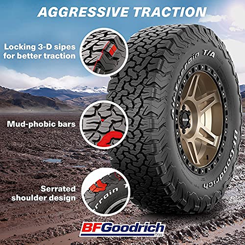BFGoodrich All Terrain T/A KO2 Radial Car Tire for Light Trucks, SUVs, and Crossovers,LT265/65R17/E 120/117S