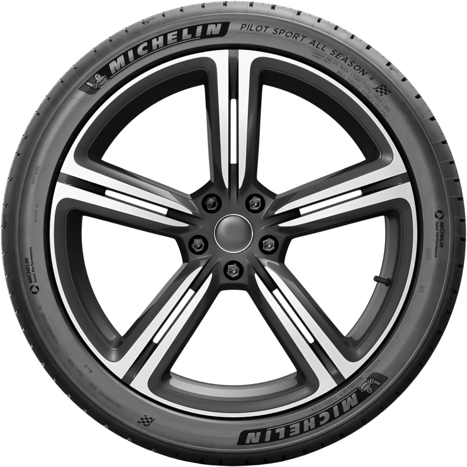 MICHELIN Pilot Sport All Season 4 Performance Tire 235/50ZR18/XL 101Y