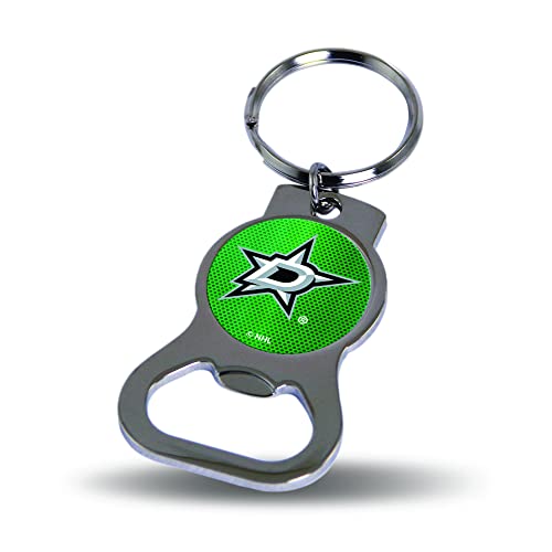 Rico Industries NHL Hockey Dallas Stars Metal Keychain - Beverage Bottle Opener With Key Ring - Pocket Size