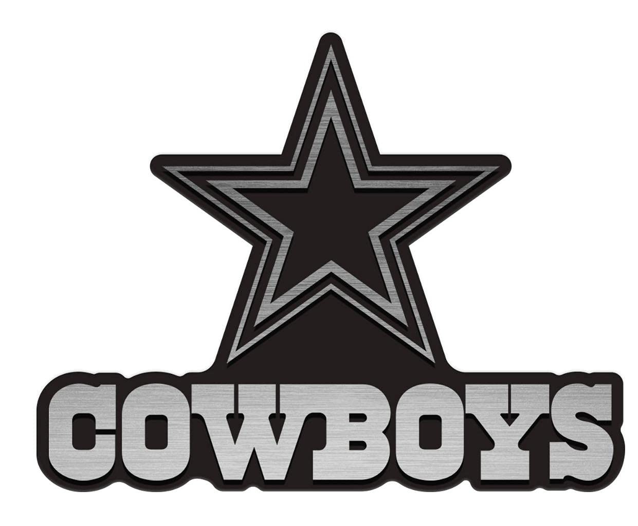 Dallas Cowboys Antique Nickel Auto Emblem
