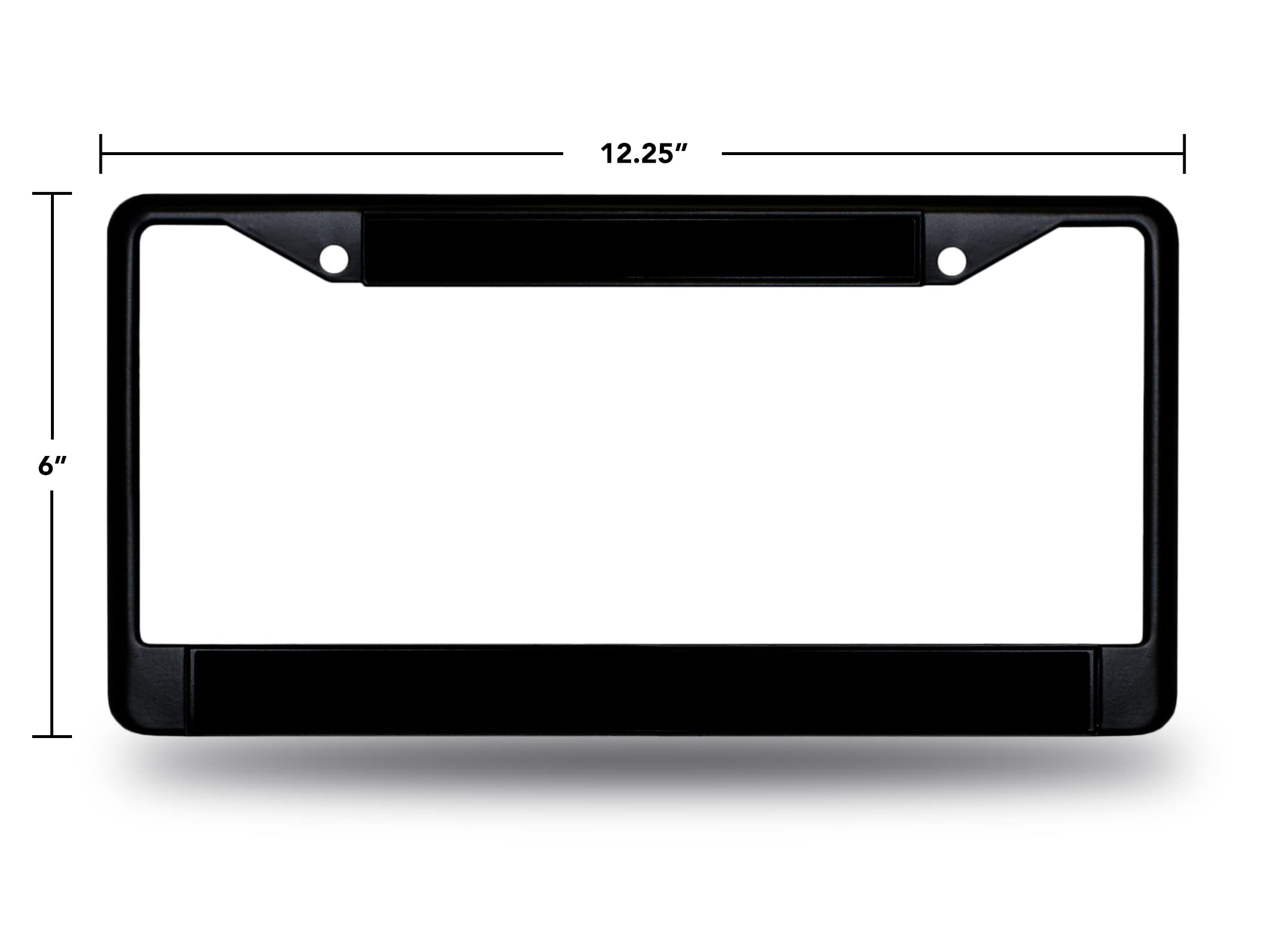Rico Industries NHL Dallas Stars Black 12" x 6" Black Metal Car/Truck Frame Automobile Accessory
