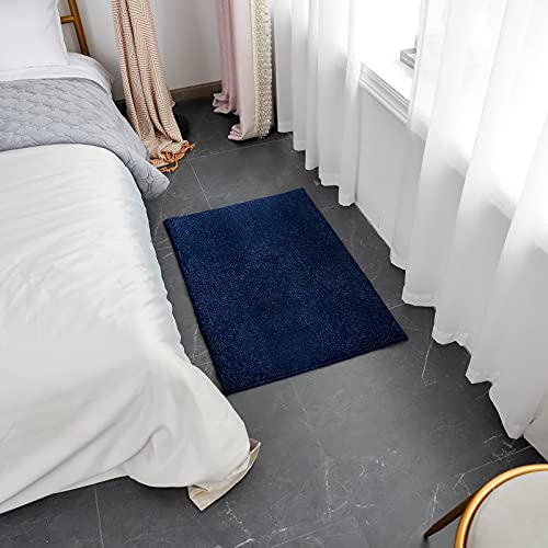 LOHAS Home Modern Area Rug Indoor Rectangle Solid Carpet Accent Rug Living Room Family Room, 2 x 3 Feet, Navy Blue