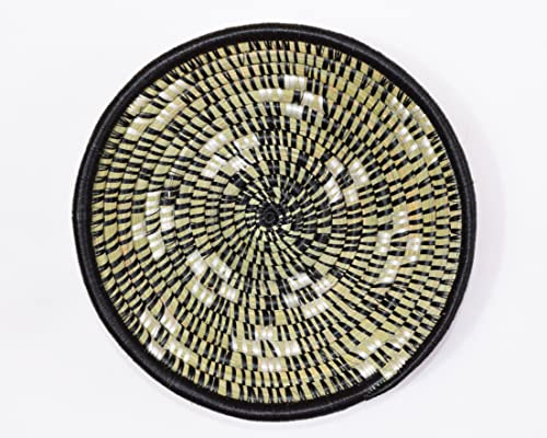 Hand Woven African Basket - Small - 8 Inches Sisal & Sweetgrass Basket - Woven Bowl - Handmade in Rwanda, SRB334